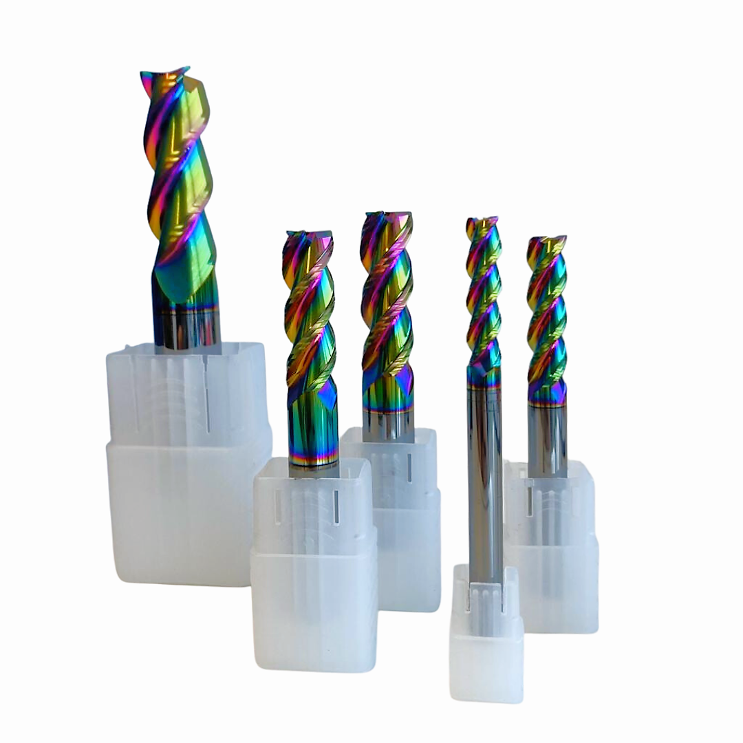 SHOP END MILLS | DLC Coated End Mill Sets - 3 Flute | Machine Tools ...